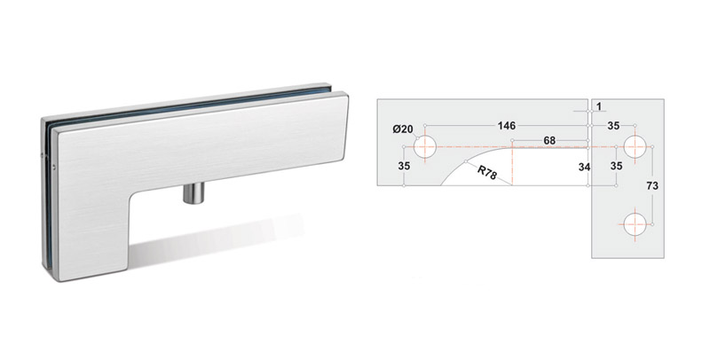 Over panel side panel patch with pivot (Big "L") (APF_03)