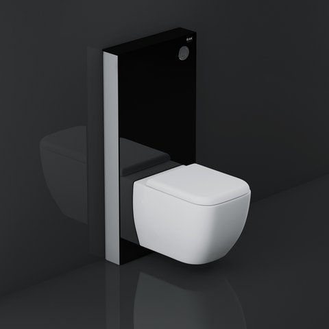 RAK-ECOFIX - CABINET CISTERN FOR WALL HUNG WC - BLACK (FS04RAKCABBLK)