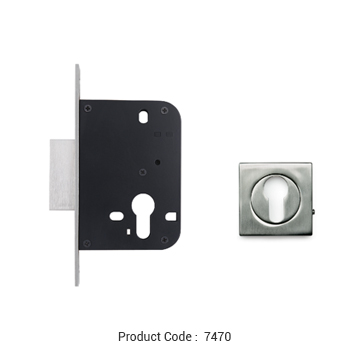 160 mm Euro Deadlock with Rose rings (7470)
