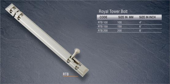 Royal Tower Bolt (RTB_150),Decor Brass India Hardware - The Design Bridge